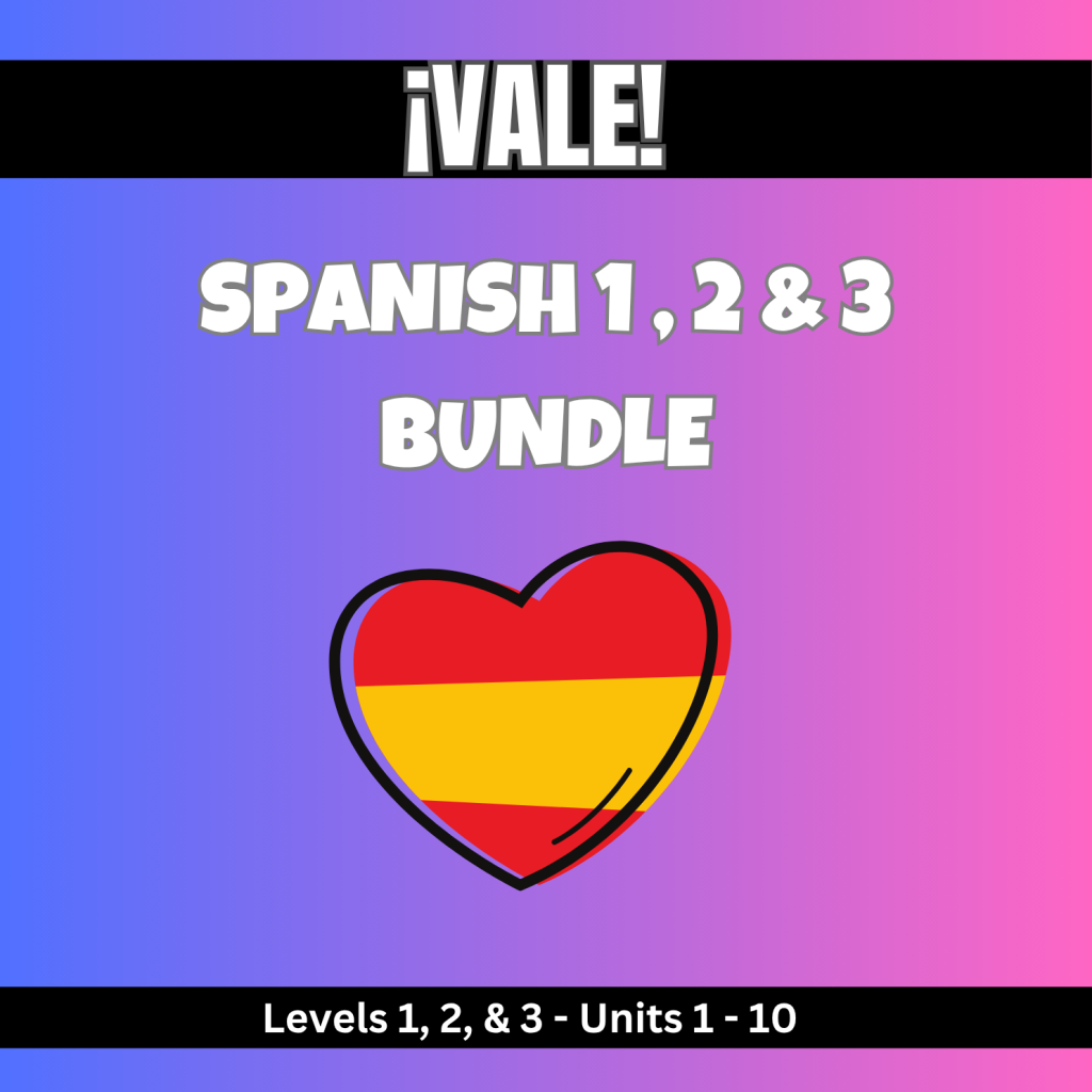VALE – Levels 1, 2, and 3 Bundle - Verb Ninja